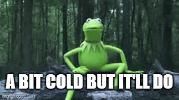 kermit cold shower - Imgflip