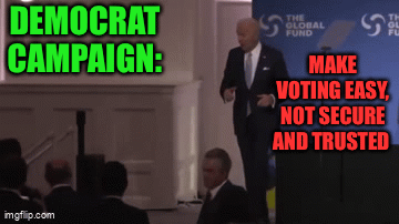 Democrat goal: make voting easy. Easy to vote, and easy to cheat - Imgflip
