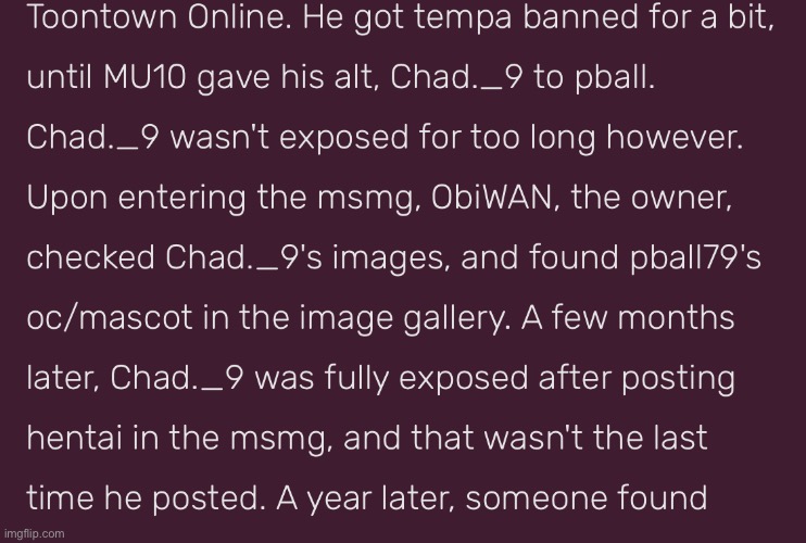 Excerpt from Chad-9/pball/killdarethewolf’s page. Nonfactual? - Imgflip