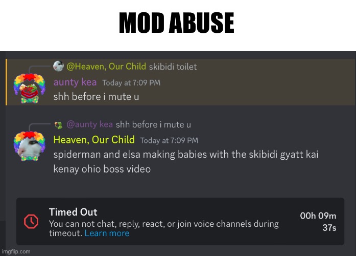 Mod abuse :3 - Imgflip