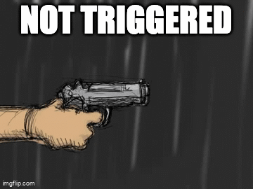 not triggered. at all. - Imgflip