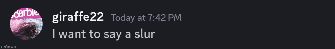 giraffe wants to say a slur - Imgflip