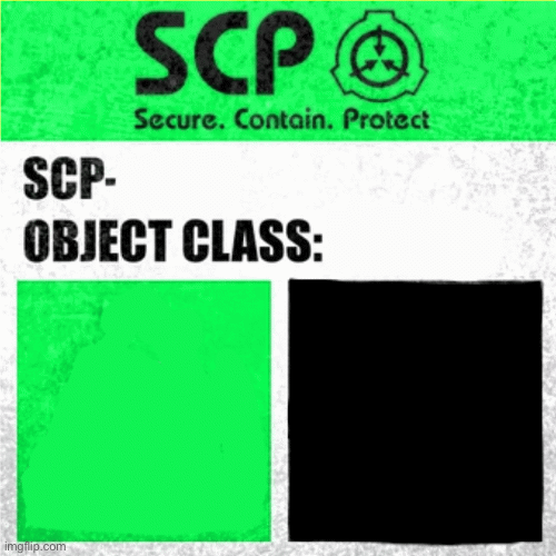 SCP Blank Label - Imgflip