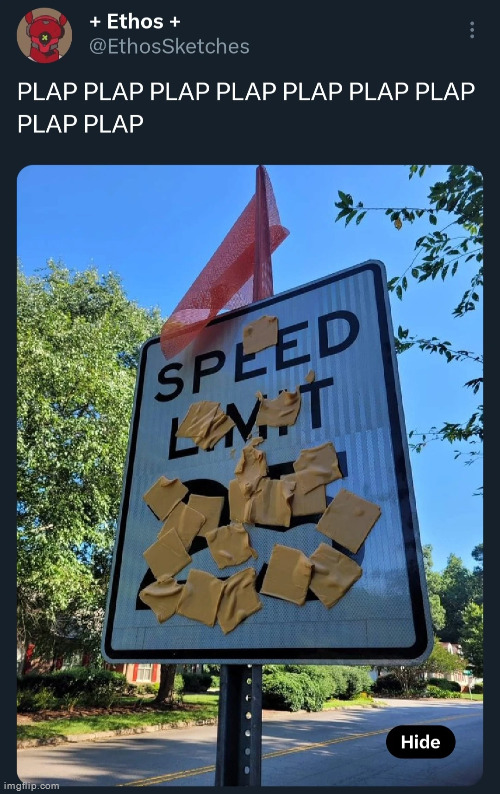 The only time something non-sexual involves the phrase "PLAP PLAP PLAP ...