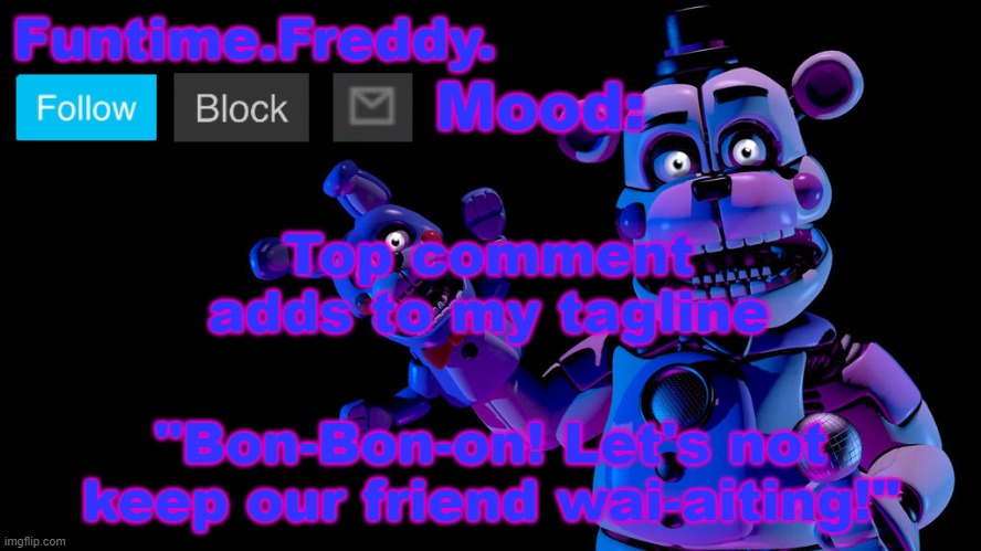 Funtime Freddy announcement - Imgflip