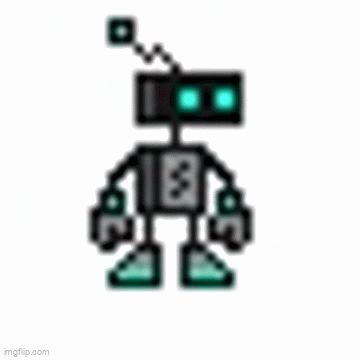 My friend made this sprite of robot - Imgflip