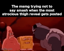 SpongeBob resisting the urge to - Imgflip