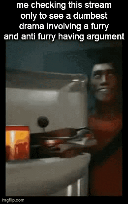 Scout opening the fridge - Imgflip