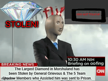 The News Broadcasting about the Stolen Diamond - Imgflip