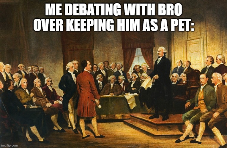 Debate over the US Constitution - Imgflip