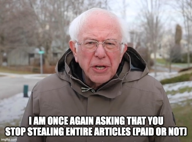 Bernie Sanders Once Again Asking - Imgflip