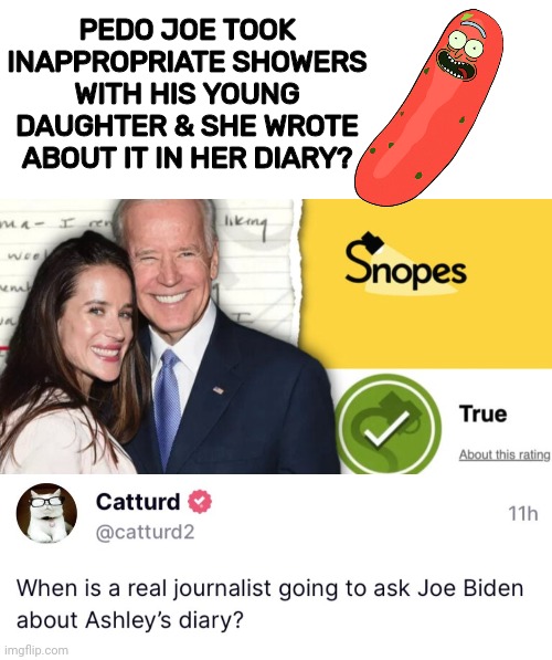 Snopes got busted Pedo Joe shower - Imgflip