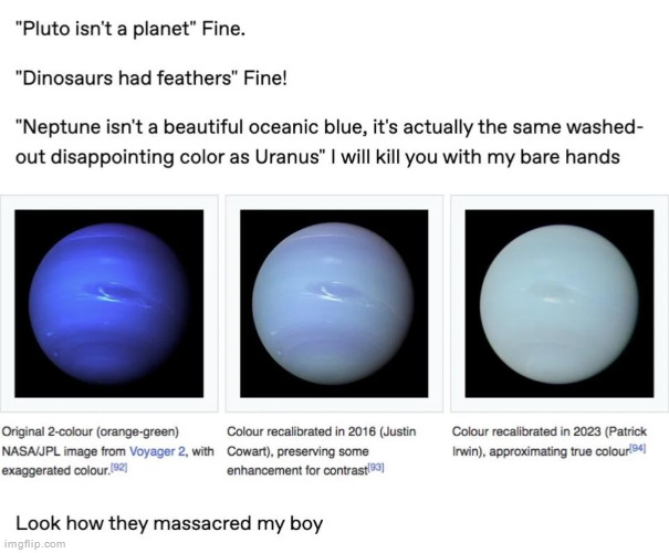 It's just Uranus without rings now :( - Imgflip