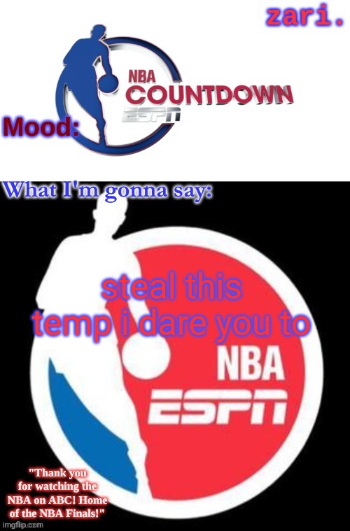 zari.'s NBA on ESPN temp - Imgflip
