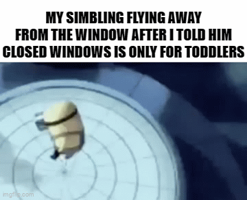 Minion flying away - Imgflip