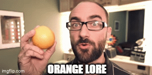 Vsauce explaining orange lore - Imgflip