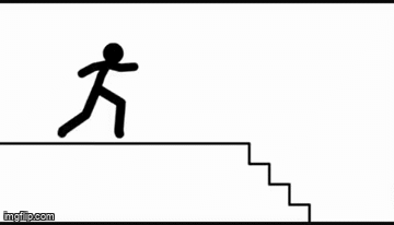 Falling down the stairs - Imgflip