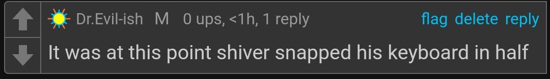 It was at this point shiver snapped his keyboard in half Memes - Imgflip
