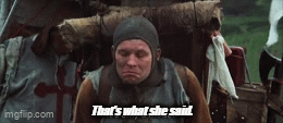 Monty Python That's What She Said - Imgflip