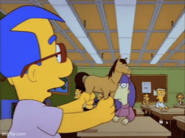 Nelson calls Milhouse a wuss - Imgflip