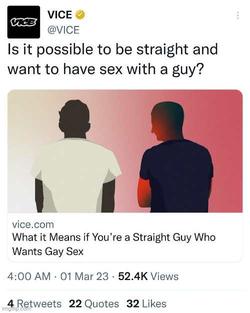 Maybe I'm straight after all - Imgflip