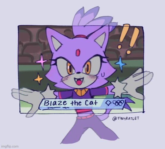 Blaze the Cat to "light up your mood" - Imgflip