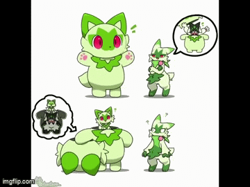 Image tagged in gifs,meowscarada,floragato,sprigatito - Imgflip