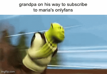 Shrek running - Imgflip
