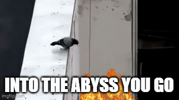 Pigeon jumping off roof - Imgflip