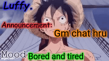 Luffy. Announcement temp - Imgflip
