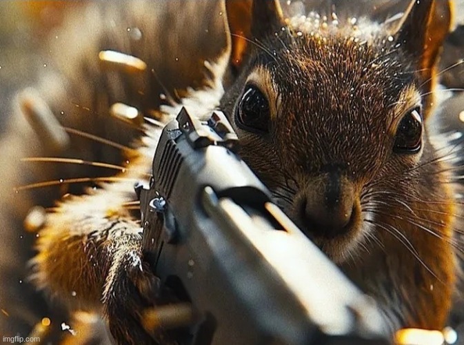 Post below will be shot by this squirrel. - Imgflip