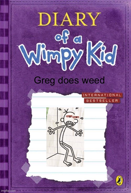 Diary of a Wimpy Kid Cover Template - Imgflip