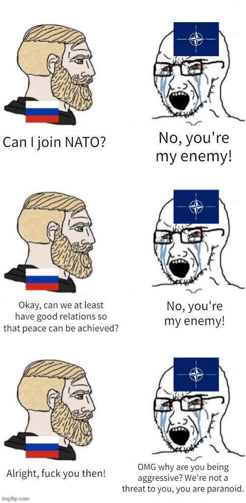 Imagine having to justify your own existence as a 'defence' pact by ...