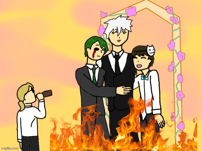 We all are divorced now except icy...he's with hachiware - Imgflip