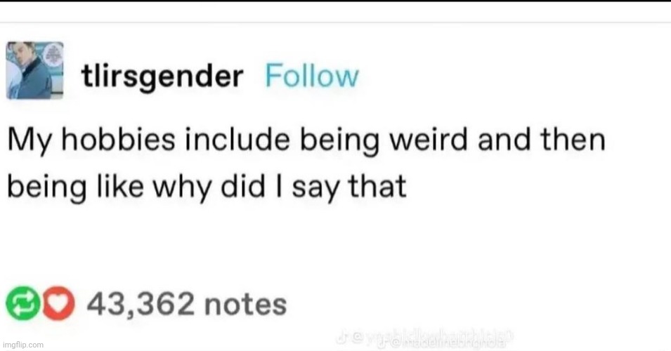 I love being a weirdo - Imgflip