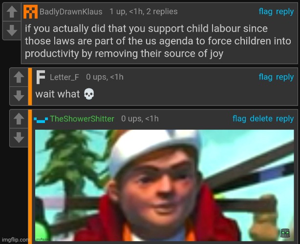 Guys, don't troll kids or else you support that shit apparently - Imgflip