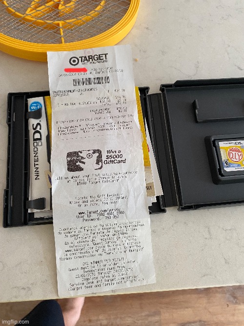 I went to a retro game store today and this copy of warioware has an ...