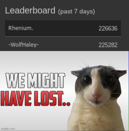 Image tagged in we might have lost - Imgflip