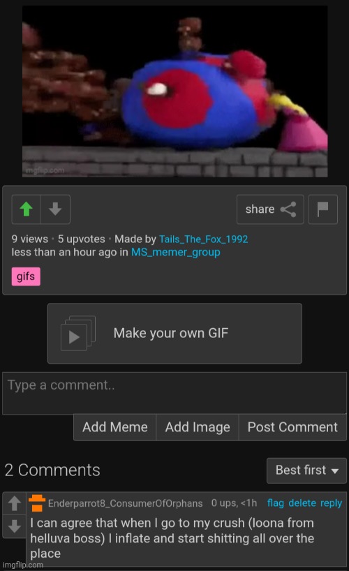 Image tagged in i need to be inside loona's stomach,why are you reading the tags - Imgflip