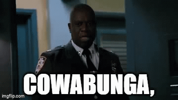 Cowabunga Gif TMNT Pin2DMD DMD Colorization Works In Progress