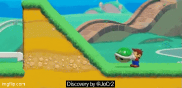 If a Koopa retrieves its shell at the foot of a steep slope, it will ...