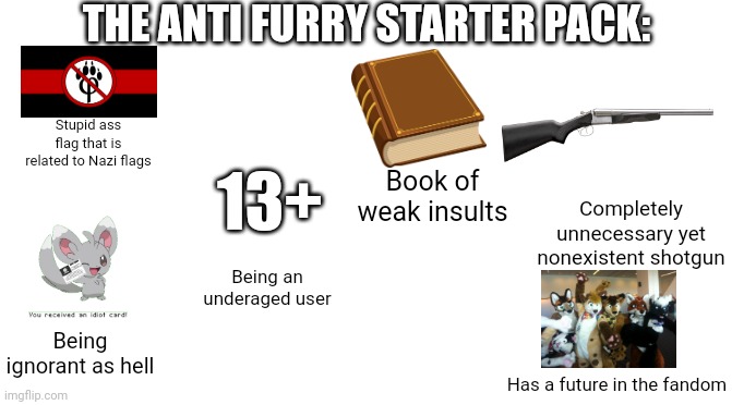 The Anti Furry STARTER PACK! (Not anti-furry) - Imgflip