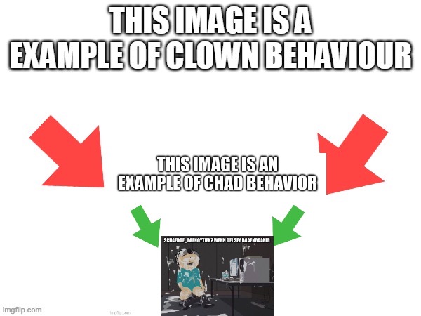 This image is an example of chad behavior - Imgflip