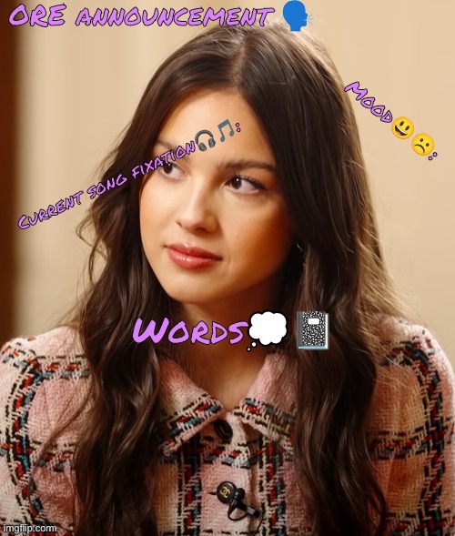 Wow so epic OliviaRodrigoEnjoyer announcement temp omg :0 - Imgflip