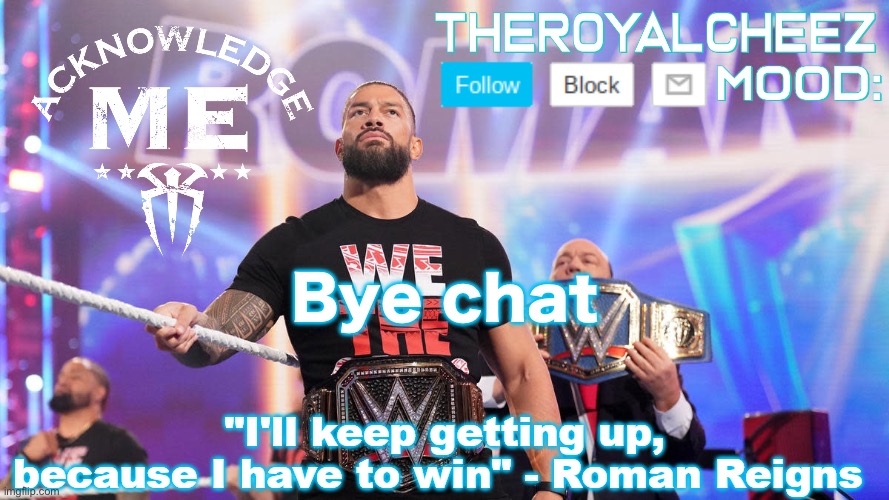 Cheez's Roman Reigns Temp V3 - Imgflip