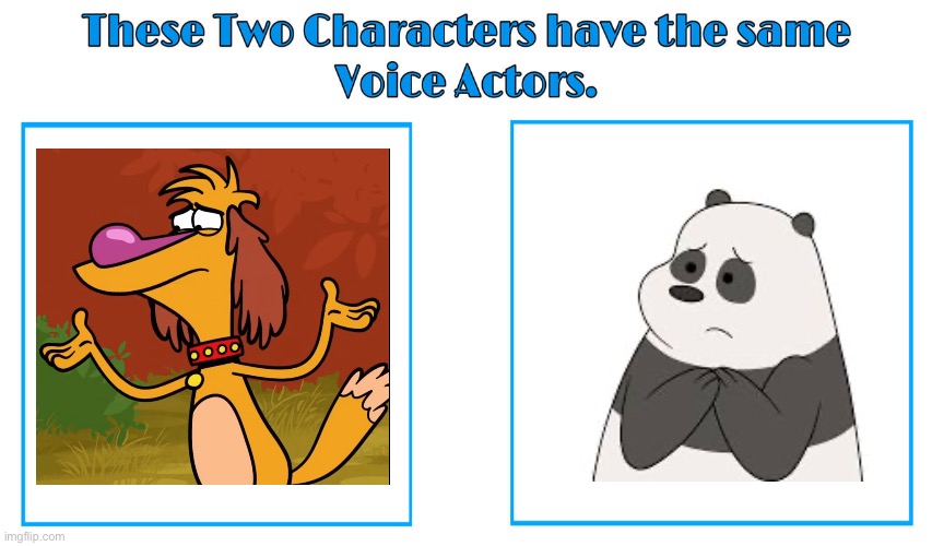 same voice actor - Imgflip
