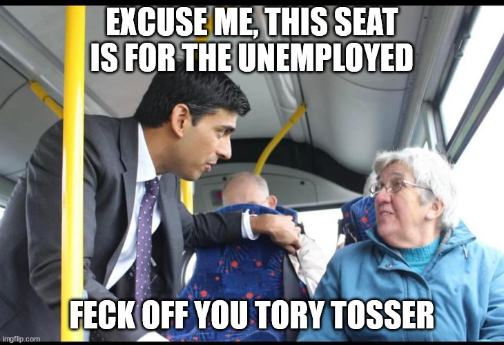 Rishi Sunak on bus - Imgflip