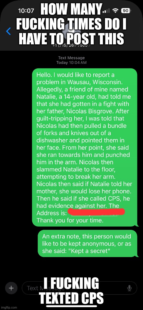 Has someone called CPS at all? - Imgflip