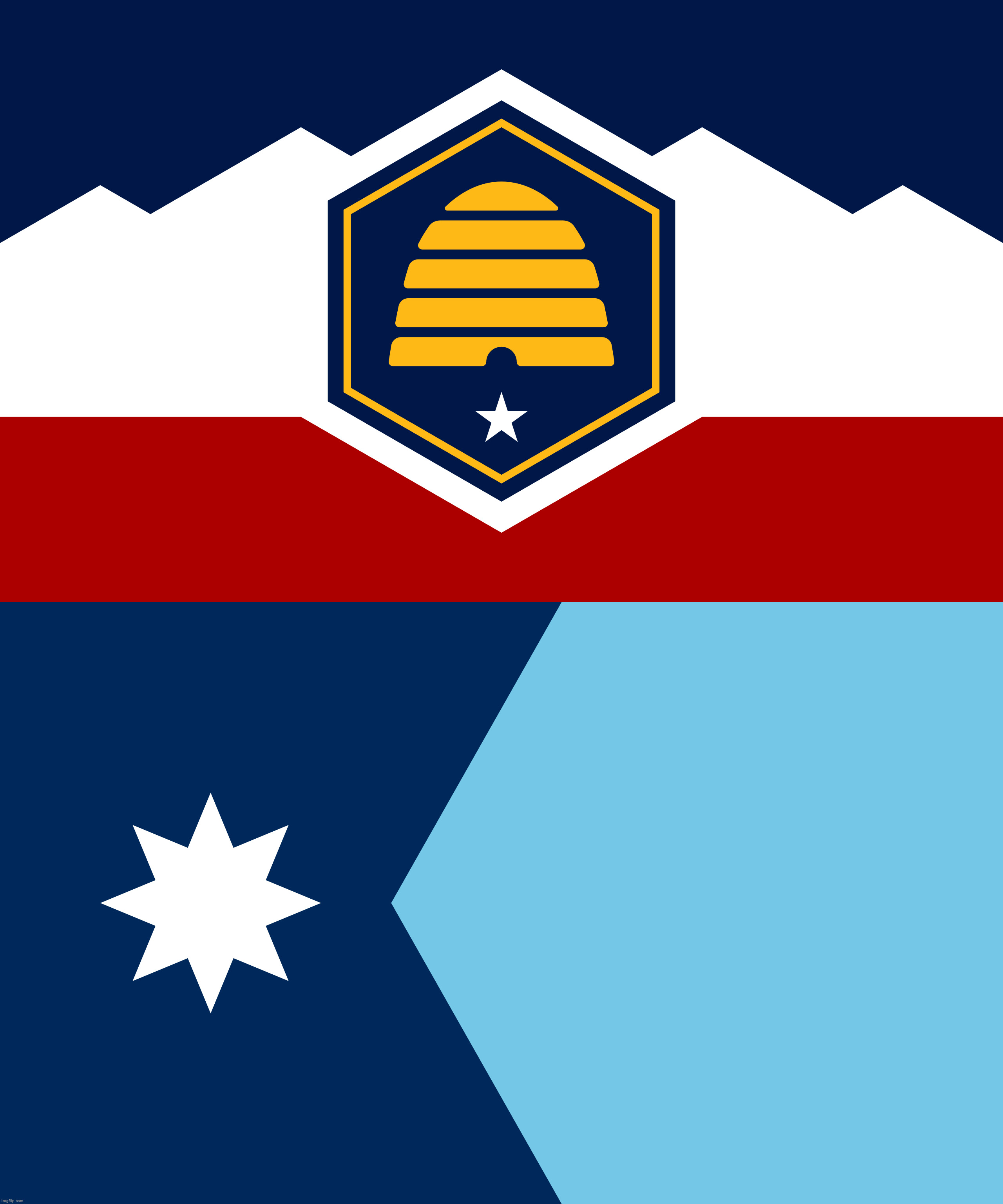 utah and minnesota's new 2024 flags - Imgflip