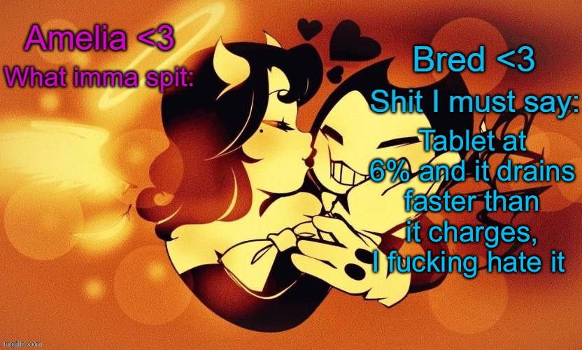 Amelia and Bred shared announcement temp :3 - Imgflip